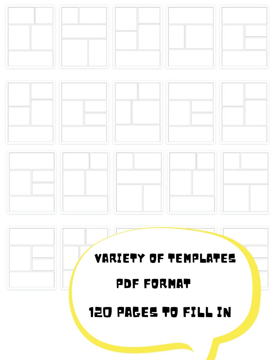 Template to Create a Comic Book - Etsy
