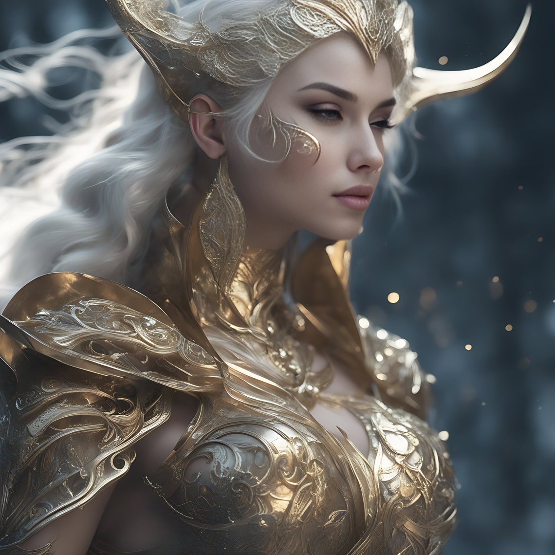 Beautiful Royal Queens Wall Art AI Artwork Wall Decor Digital Art Wall ...