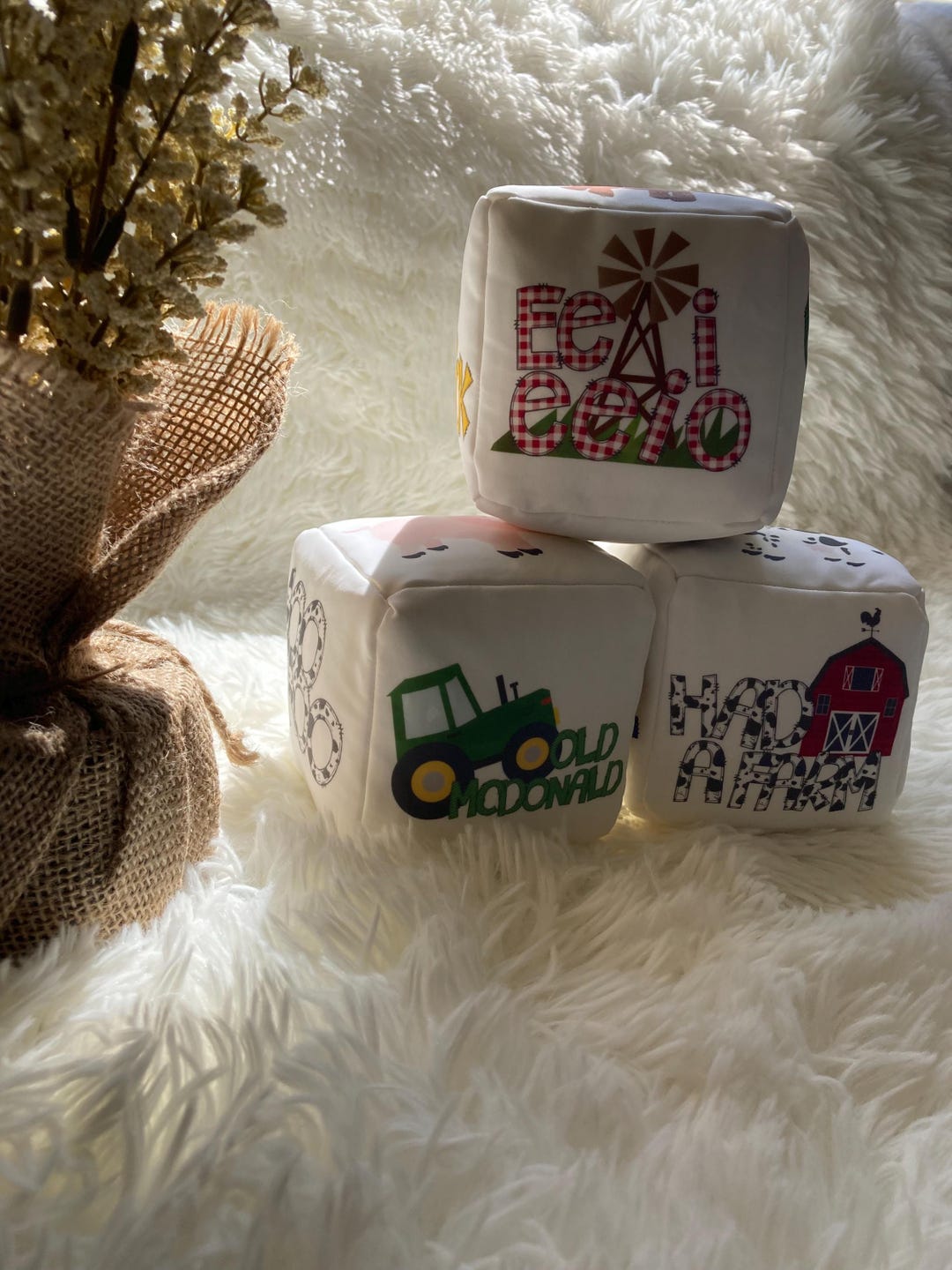 Old Macdonald Had a Farm, Soft Block Set - Etsy