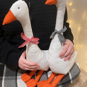 Farmhouse-style Plush Goose - Large (25 Inches) - Etsy