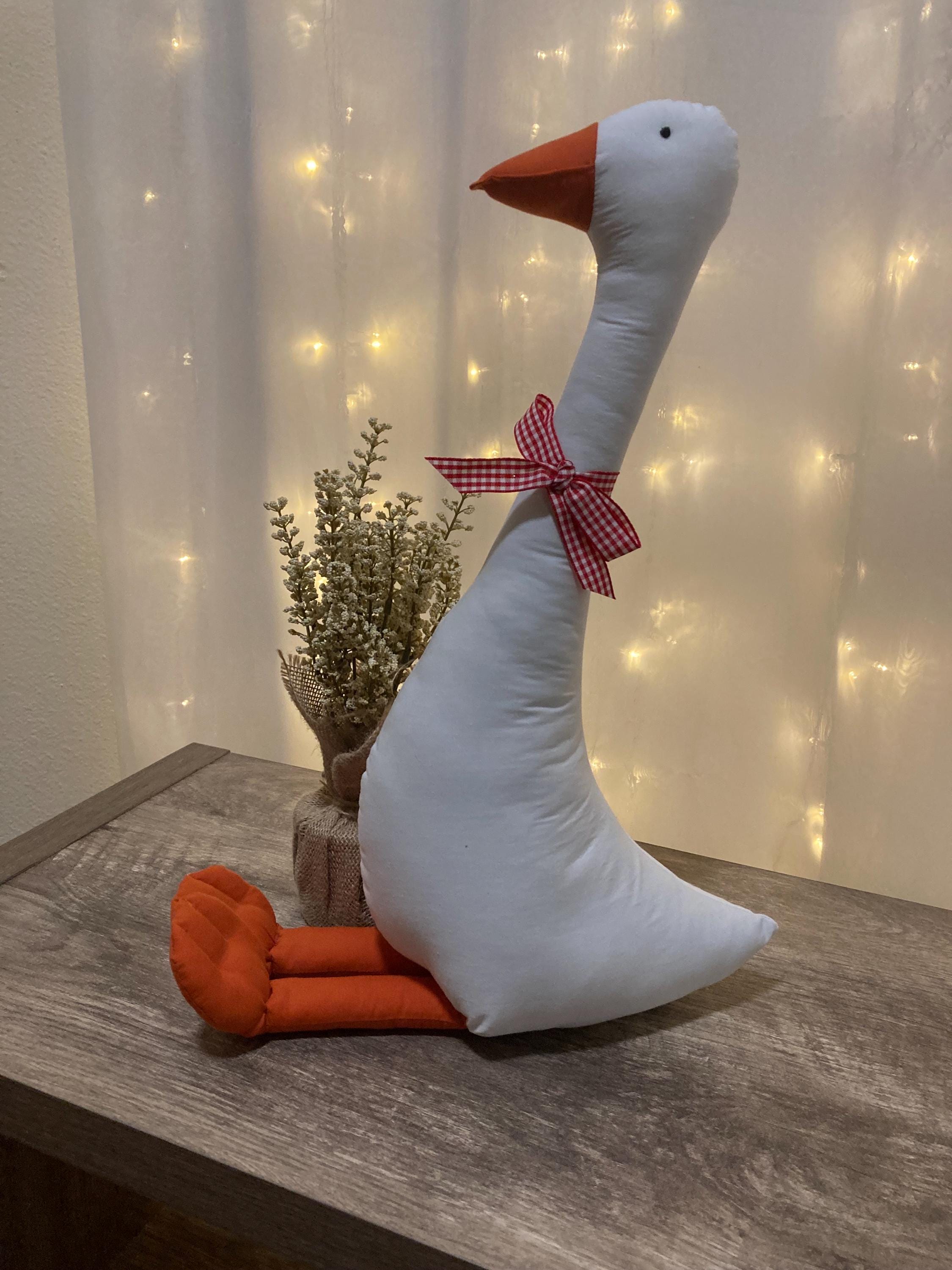 Farmhouse-style Plush Goose - Large (25 Inches) - Etsy
