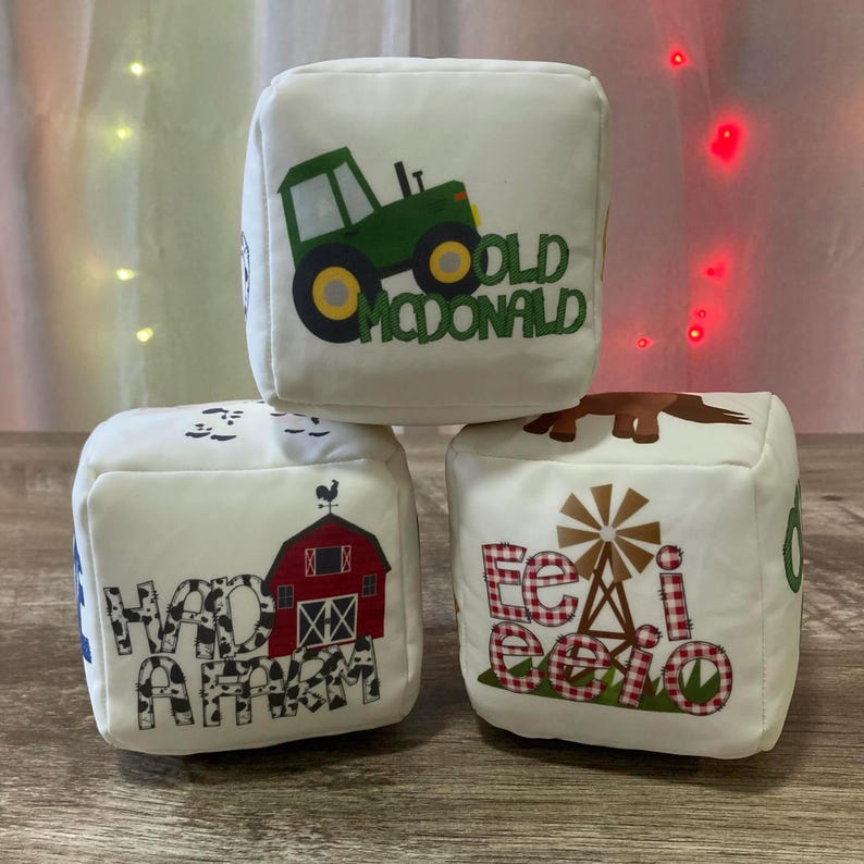 Old Macdonald Had a Farm, Soft Block Set - Etsy