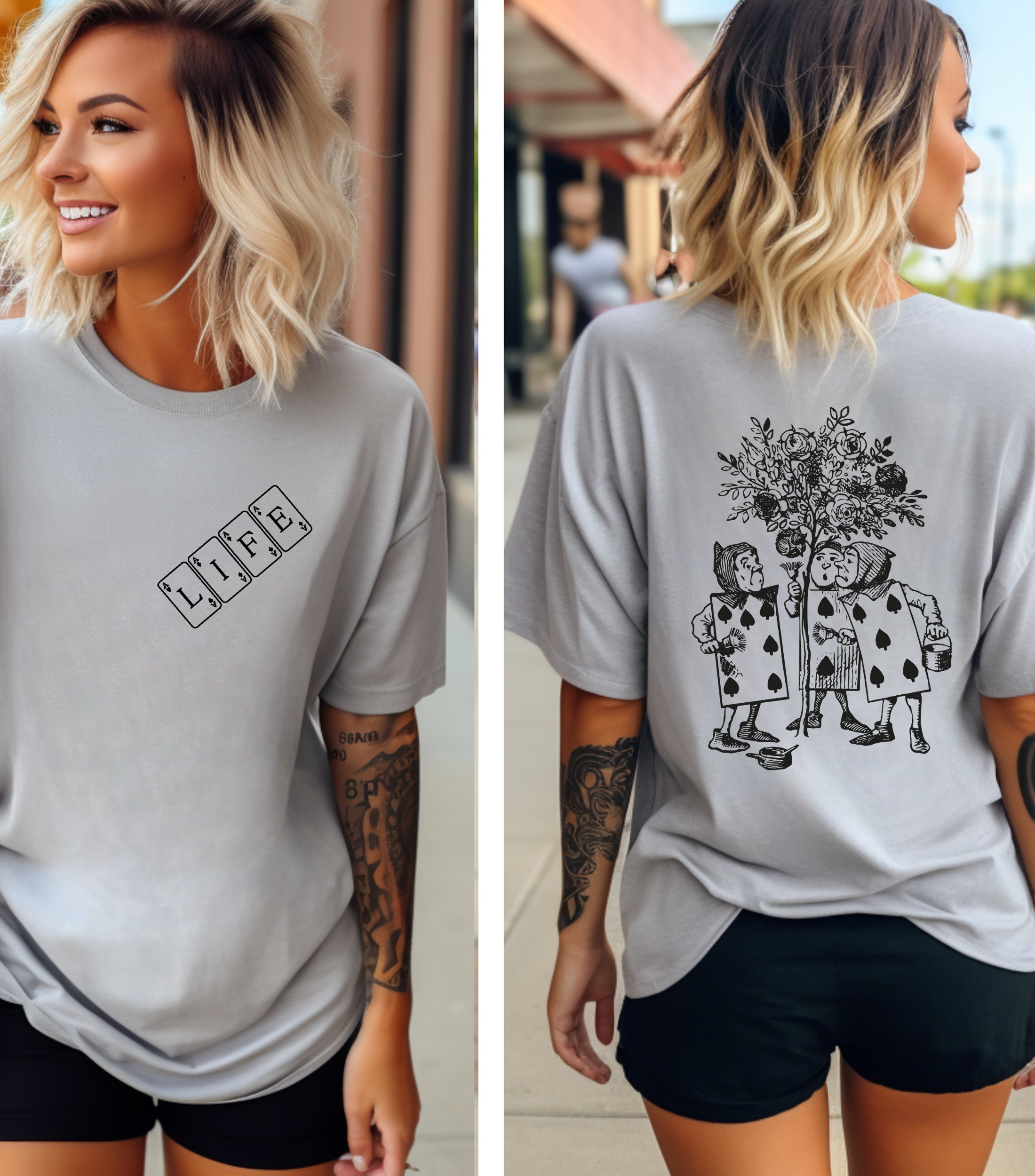 Playing Card Sweatshirtfront and Back Designgift for - Etsy