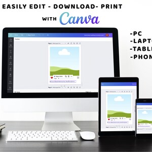 Polaroid Photo Frame Canva Template, Christmas Gift for Besties, Music ...