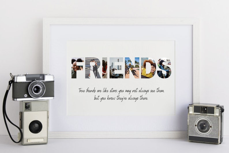 Editable Friends Photo Template, Printable Gift for Friends ...