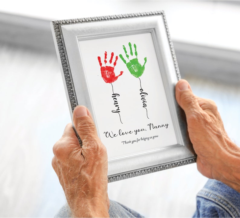 Personalized Handprint Art, Mother's Day Gift (digital Download) - Etsy