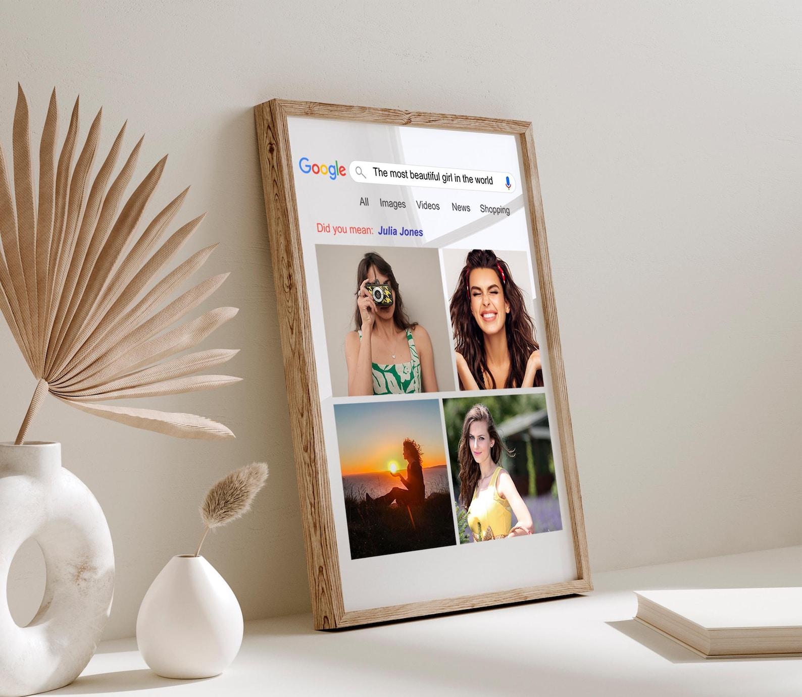 Digital Google Search Photo Frame, Best Friends Photo Collage, Photo ...