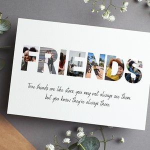 Editable Friends Photo Template, Printable Gift for Friends ...