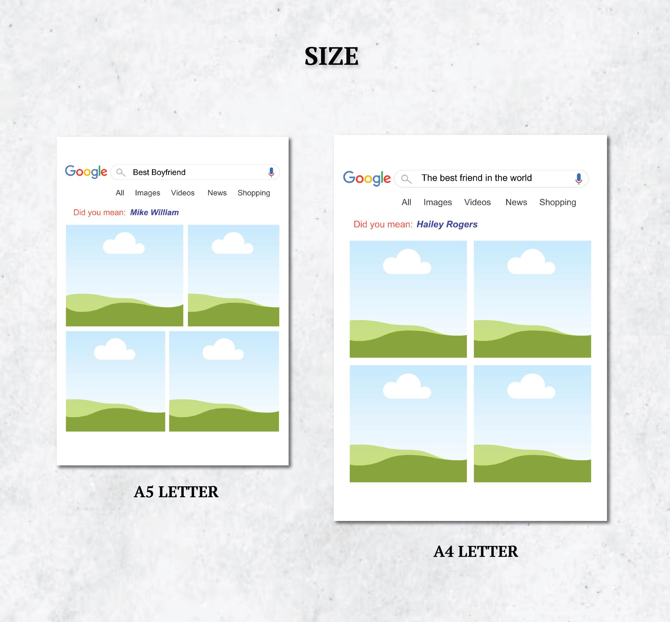 Digital Google Search Photo Frame, Best Friends Photo Collage, Photo ...