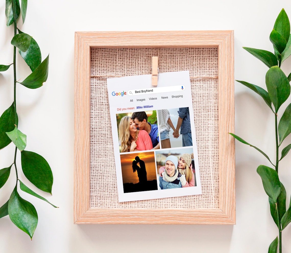 Digital Google Search Photo Frame, Best Friends Photo Collage, Photo ...