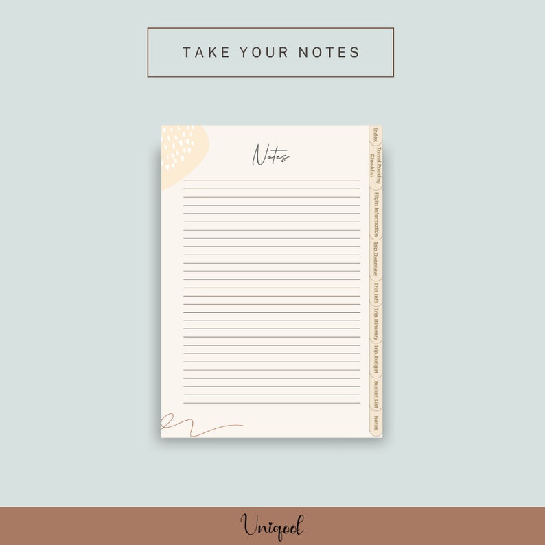 Digital Travel Planner, Printable Packing Checklist, iPad Trip ...