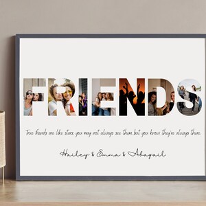 Editable Friends Photo Template, Printable Gift for Friends ...