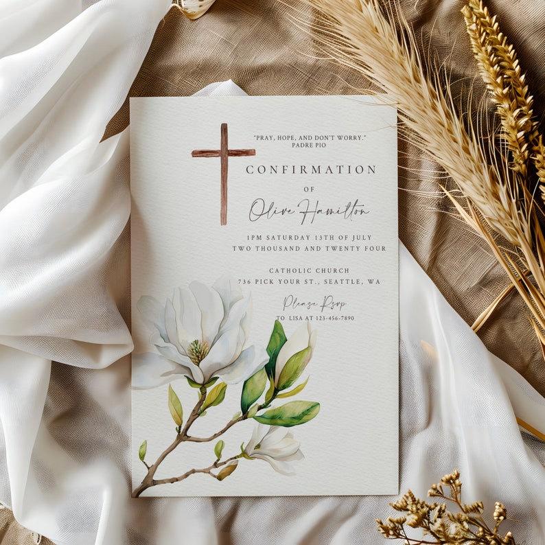 Confirmation Prayer Card, Confirmation Card, Remembrance Card ...