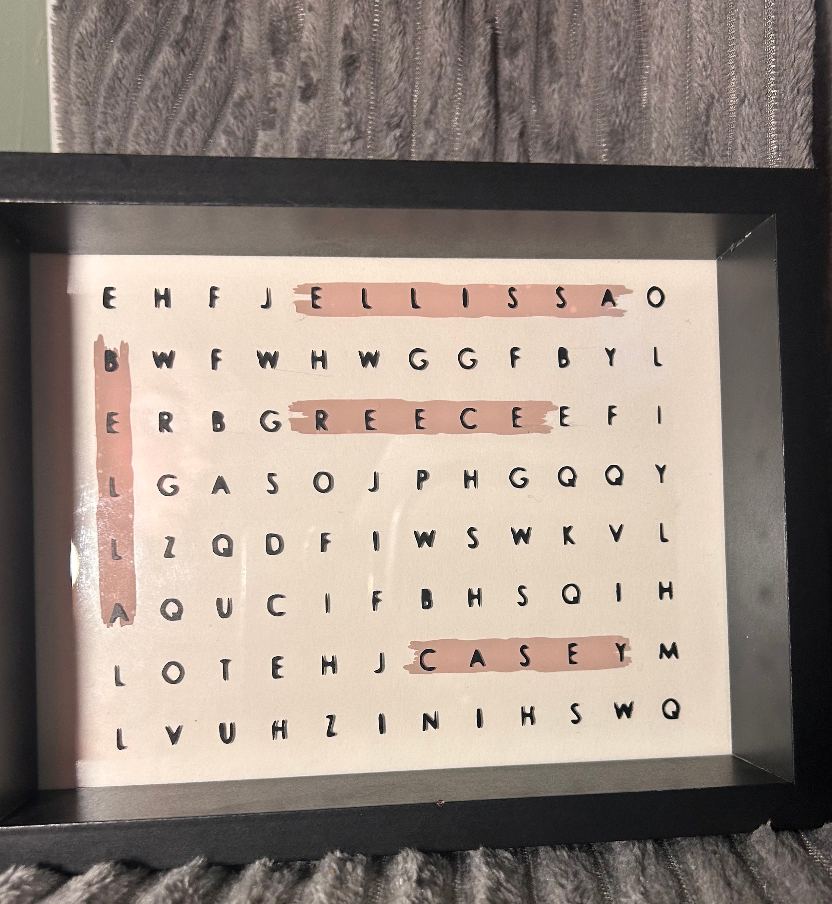 Word Search Personalised - Etsy