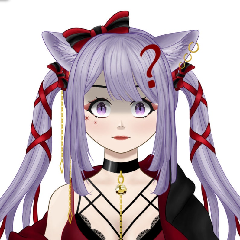 Modelo Vtuber Live2d Wolf Girl Cuerpo completo listo para usar - Etsy ...