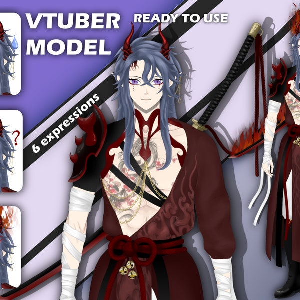 Vtuber Model Male - Etsy