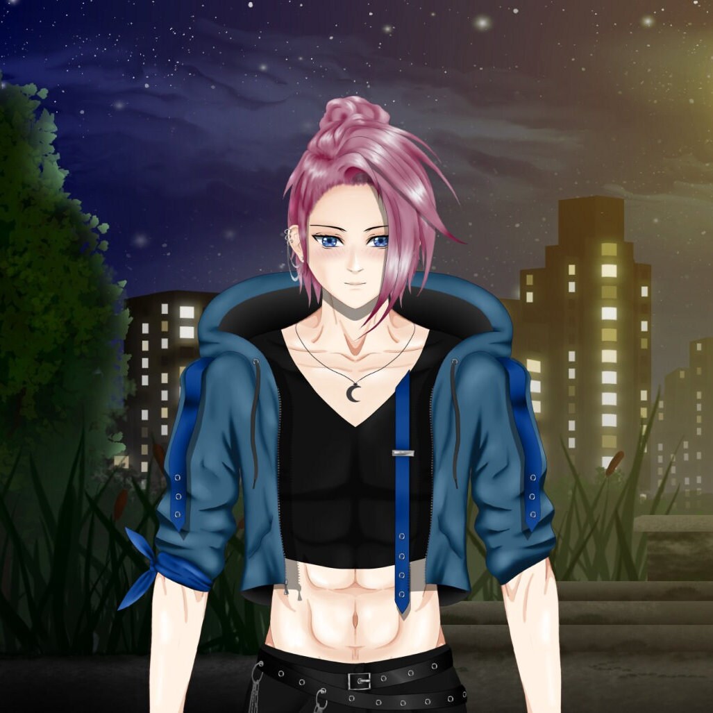 Vtuber Model-live 2d Male Model Full Body Ready to Use - Etsy