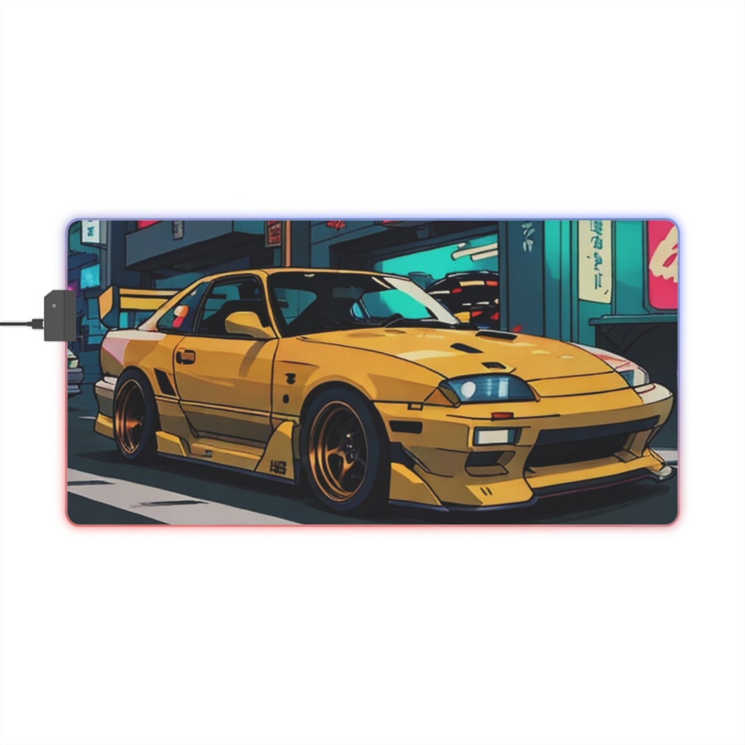JDM Yellow LED Gaming Mouse Pad - Etsy