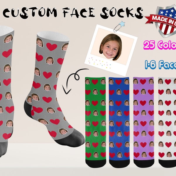 Custom Face Socks - Etsy