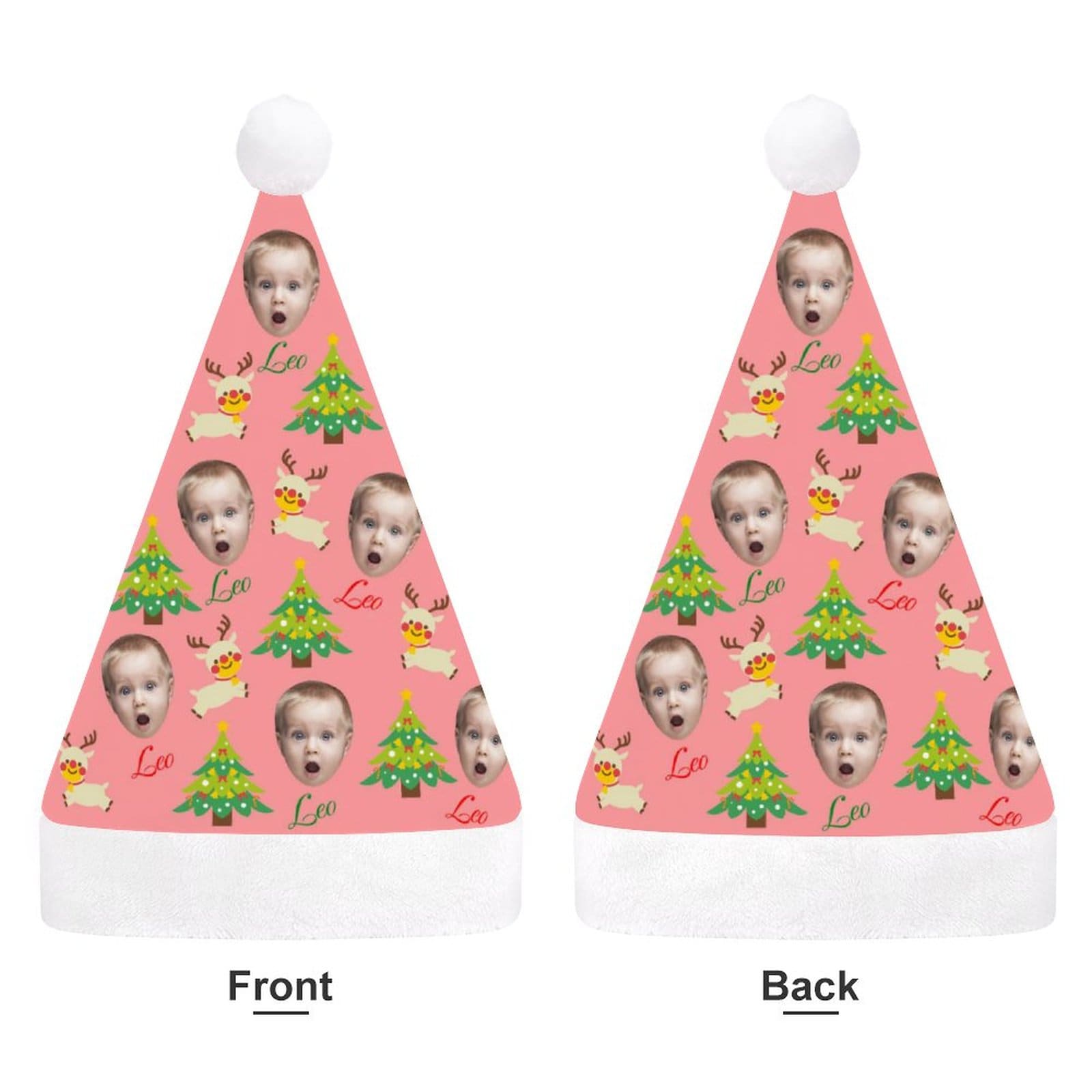 Custom Santa Hats, Hats for Christmas, Personalized Couple Hats, Custom ...