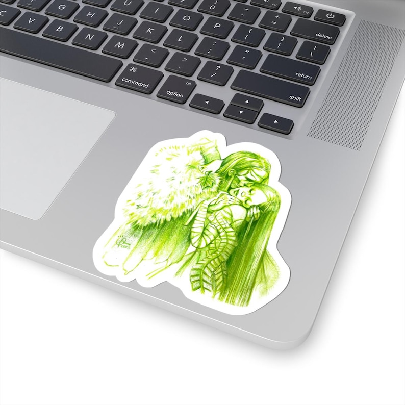 The Frankenstein Monster and Elizabeth Pure Love . Embrace Kiss-cut ...