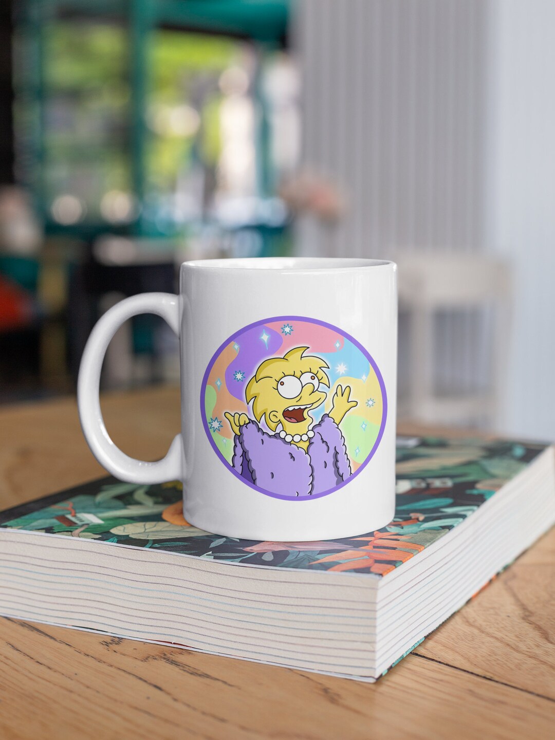 The Simpsons | Trippy Lisa Simpson | 11oz White Glossy Mug | Perfect ...
