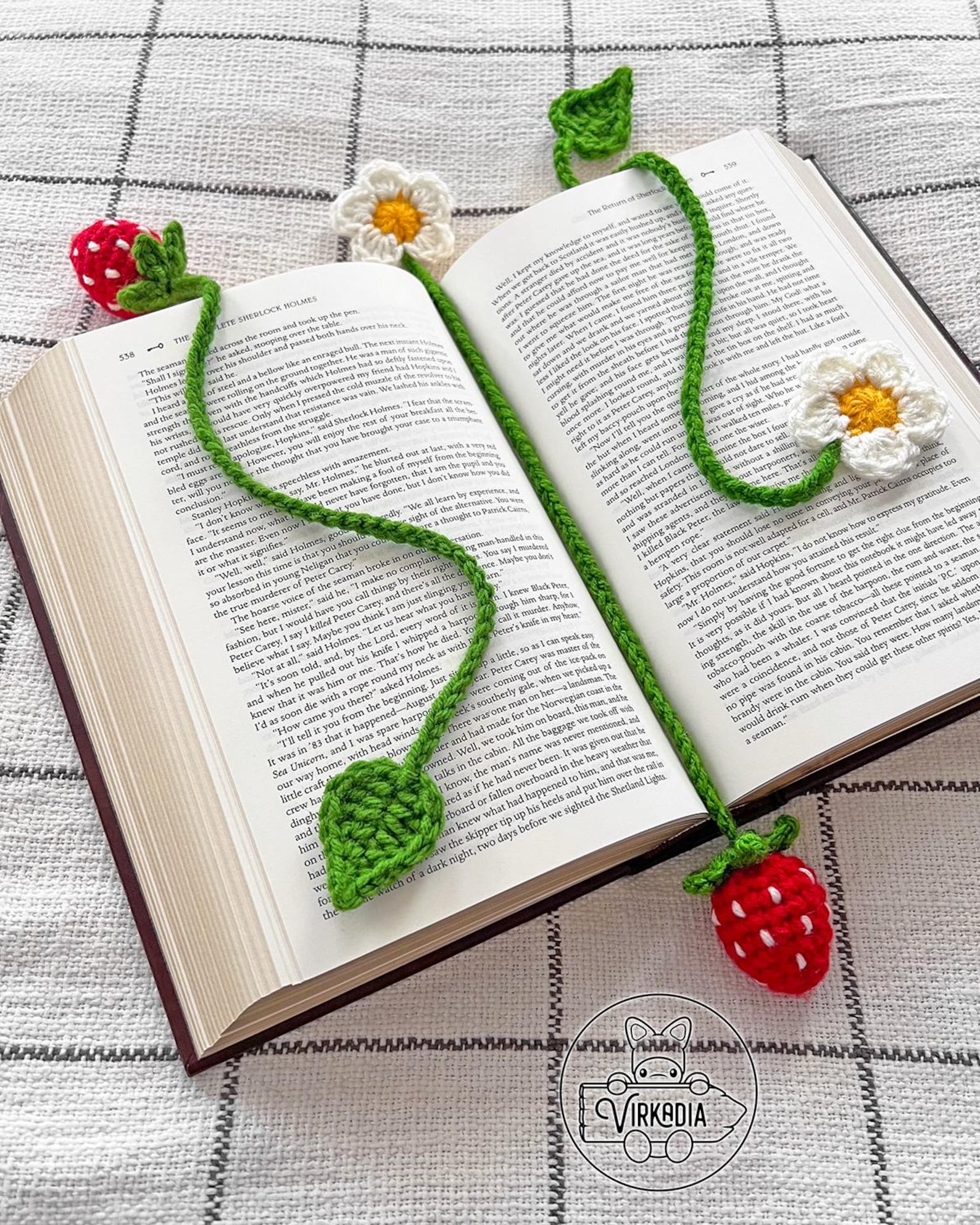 Strawberry Bookmark Set | Crochet Pattern | Digital PDF Download ...
