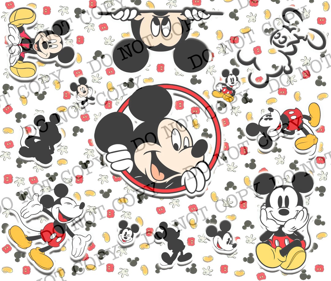 Mickey Mouse Collage PNG - Etsy