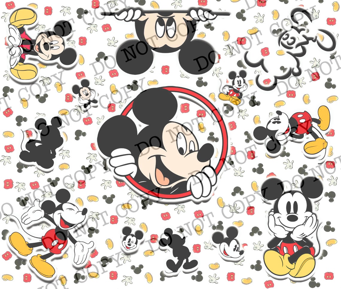 Mickey Mouse Collage PNG - Etsy