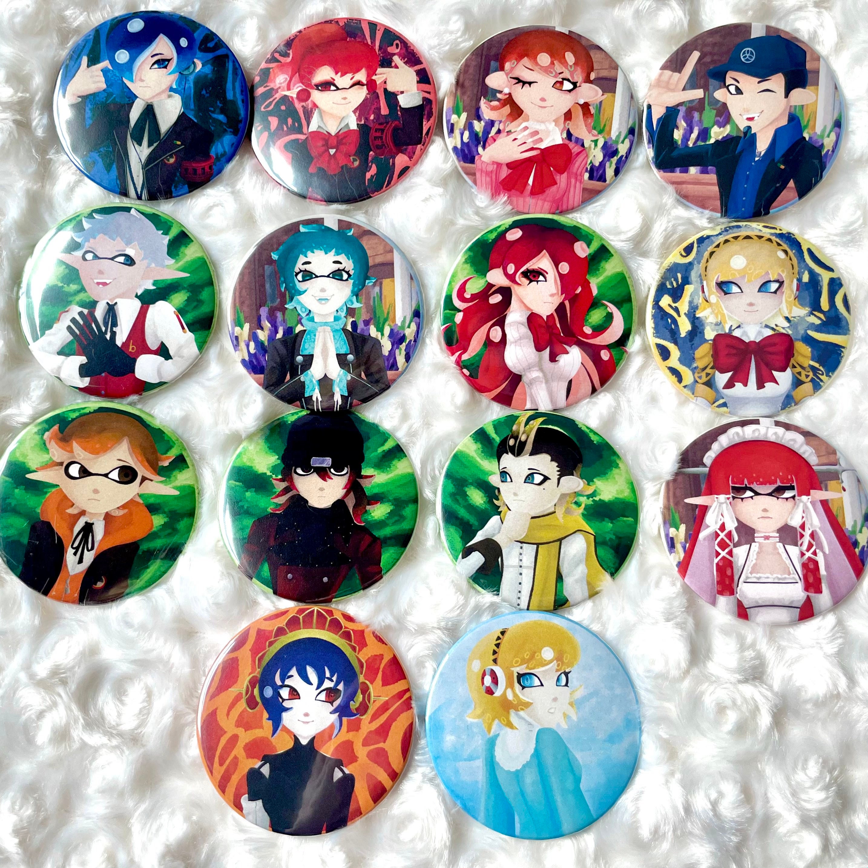 Persona 3 Splatoon Buttons - Etsy