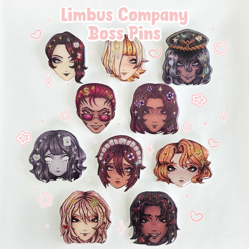 Limbus Company Handmade Boss/antagonist Resin Pins / Badges - Etsy