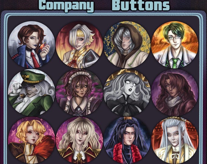 Limbus Company Boss Buttons - Etsy