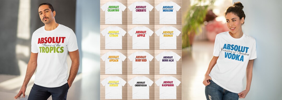 The Ultimate Absolut Vodka T-shirt Collection - Etsy