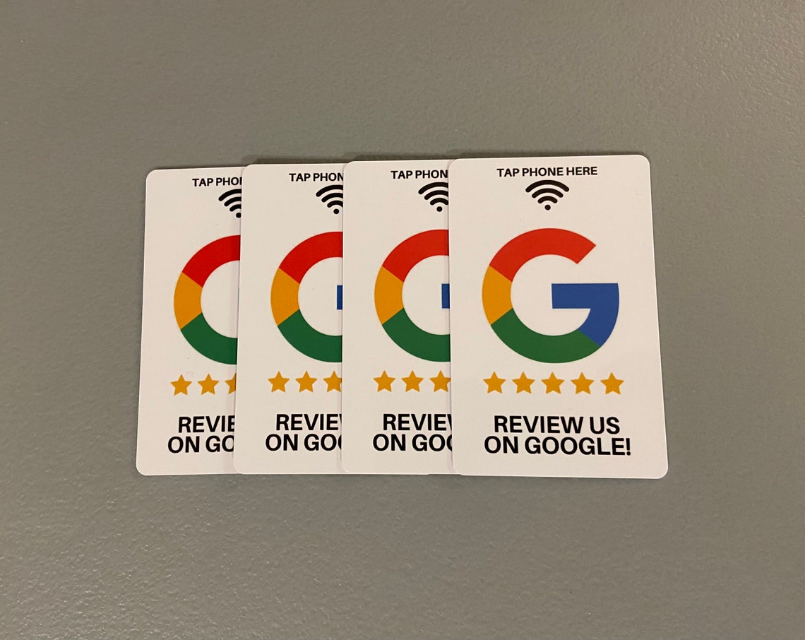 NFC Contactless Google Review Card, Tappable Google Review Card ...
