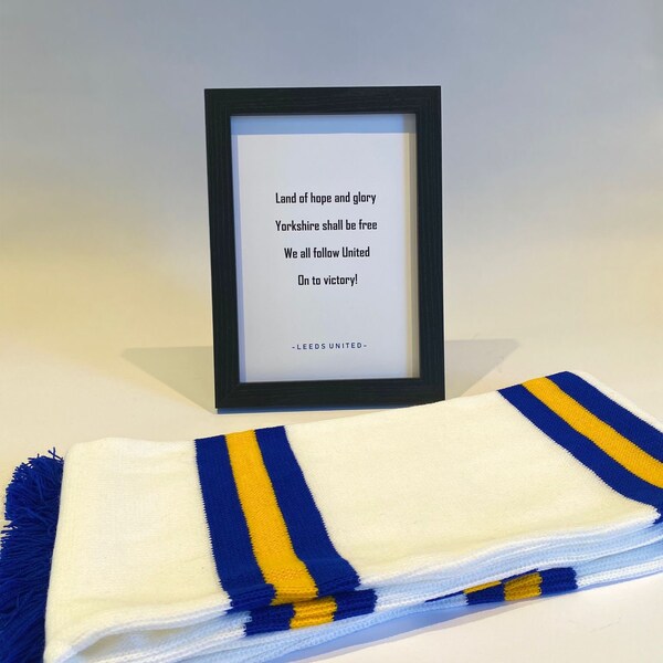 Leeds United Scarf - Etsy UK