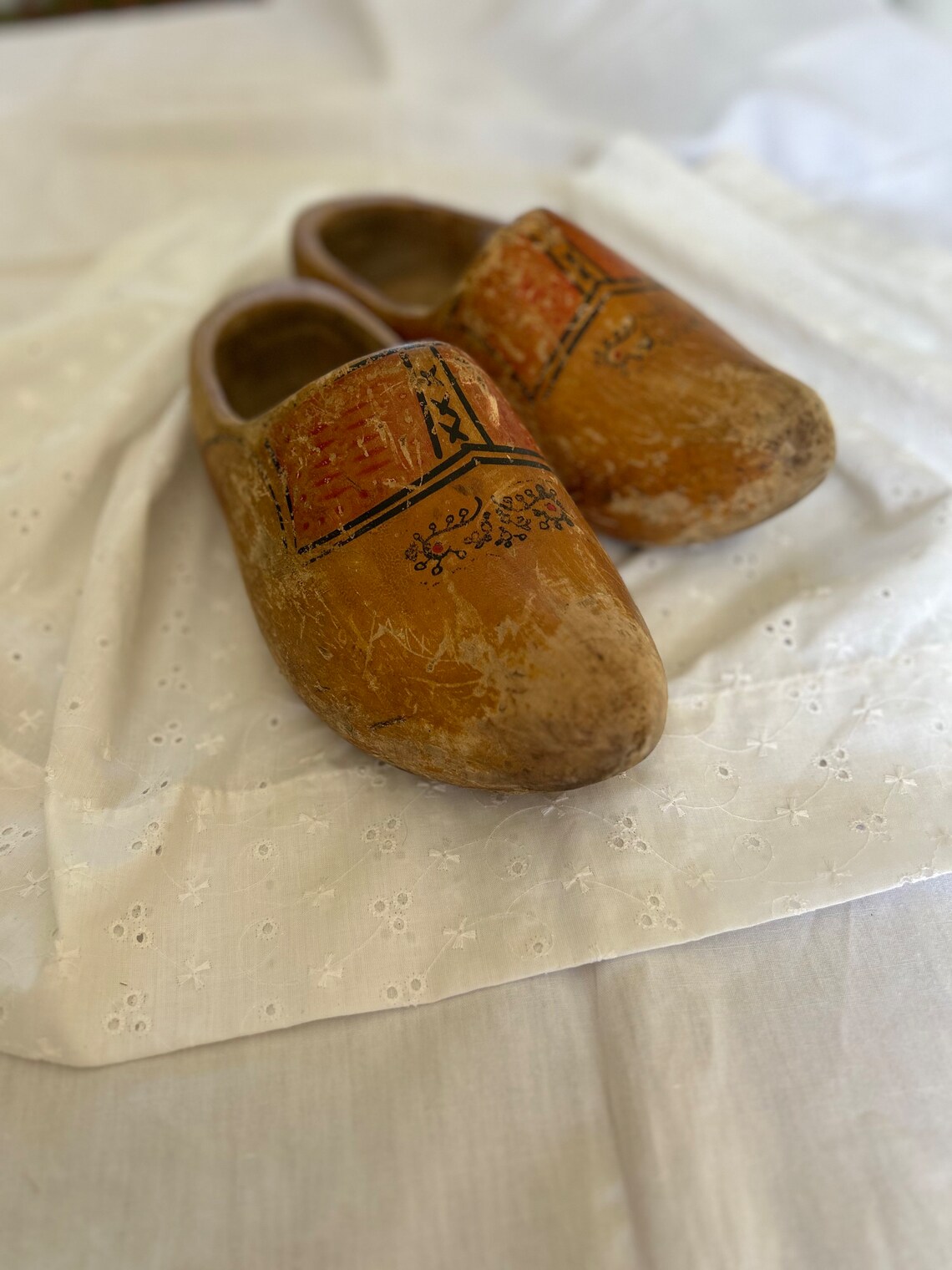 Authentic Dutch Wooden Shoes With Hand Painted Detail for Decoration or ...