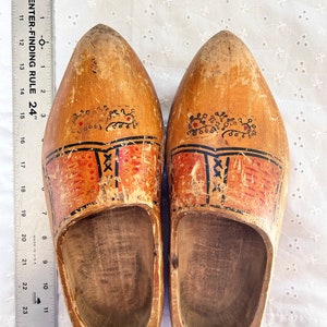 Authentic Dutch Wooden Shoes With Hand Painted Detail for Decoration or ...