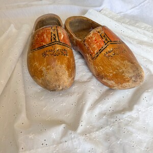 Authentic Dutch Wooden Shoes With Hand Painted Detail for Decoration or ...