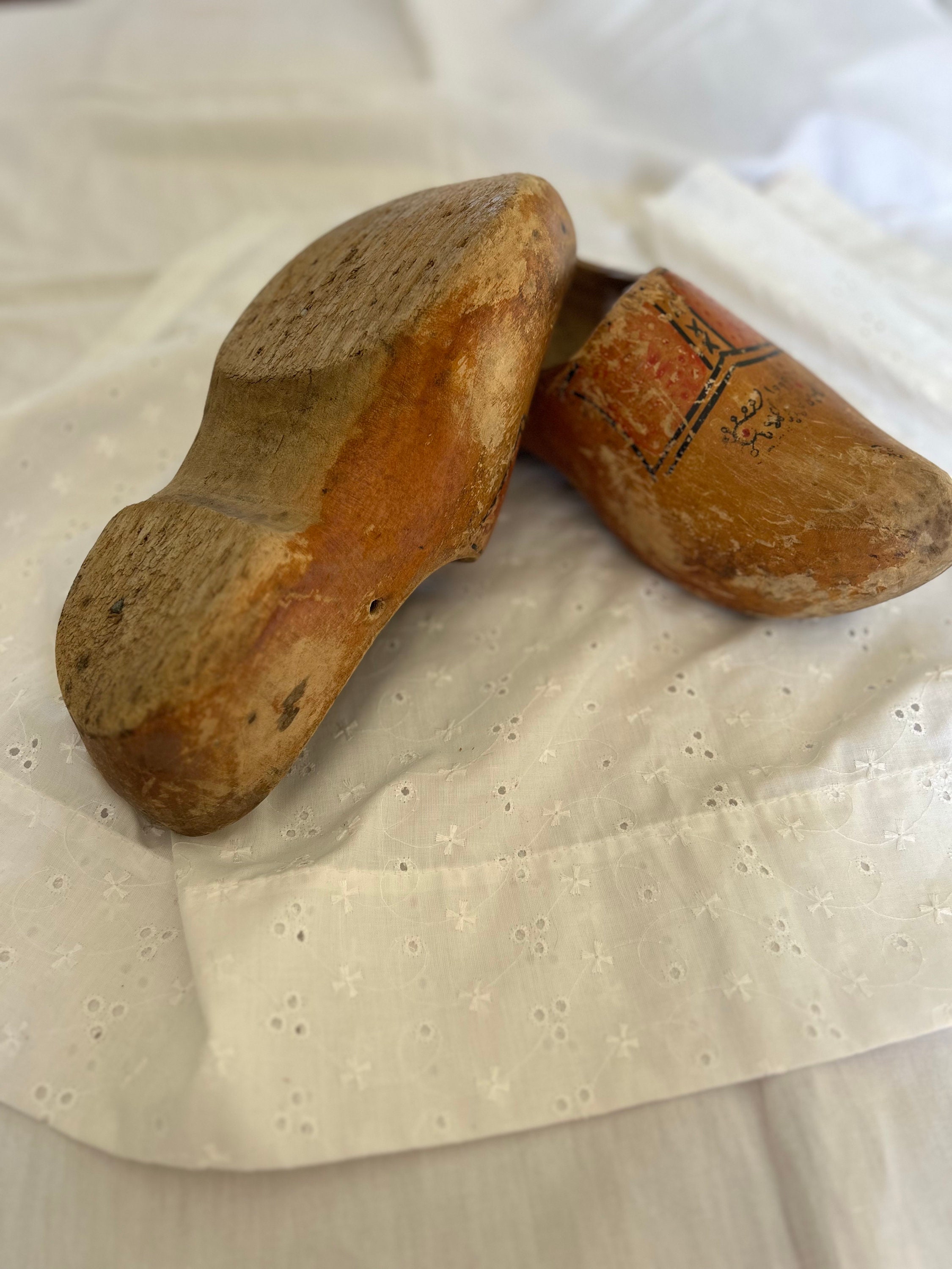 Authentic Dutch Wooden Shoes With Hand Painted Detail for Decoration or ...