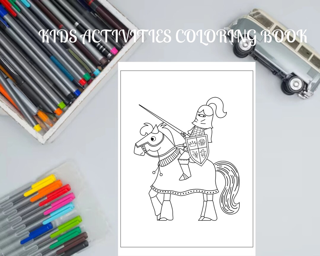 Printable Coloring Book for Kids, Kids Coloring Activities Book, Kids ...