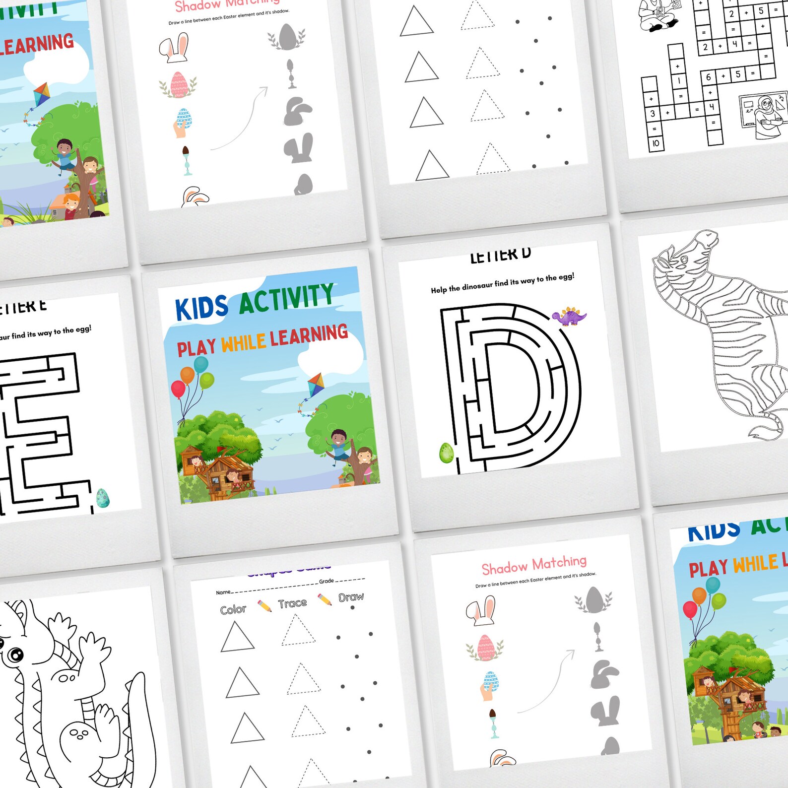 56 Digital Printable Kids Activities Home Learning Kids - Etsy