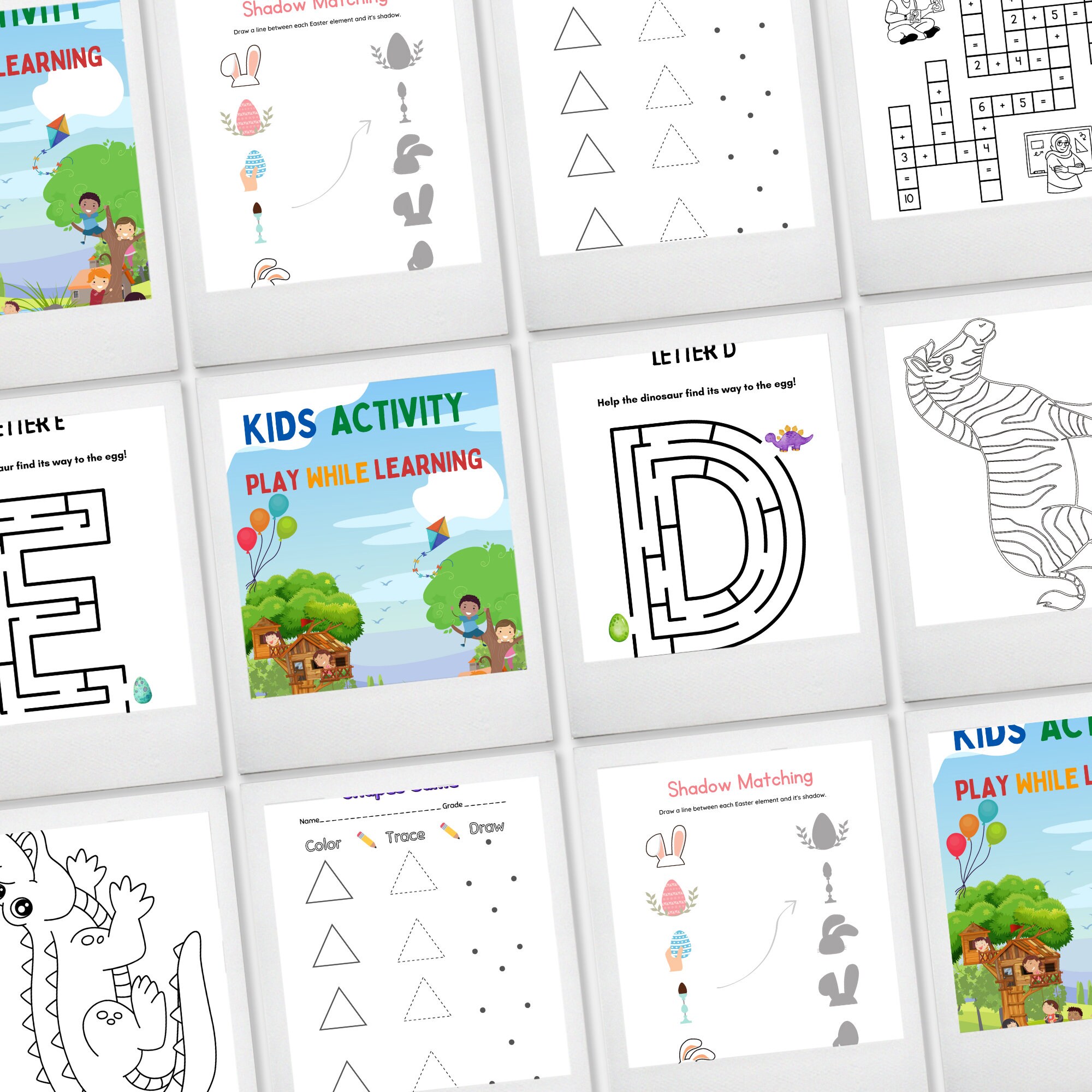 56 Digital Printable Kids Activities Home Learning Kids - Etsy