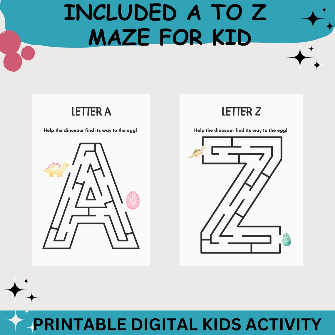 56 Digital Printable Kids Activities Home Learning Kids - Etsy