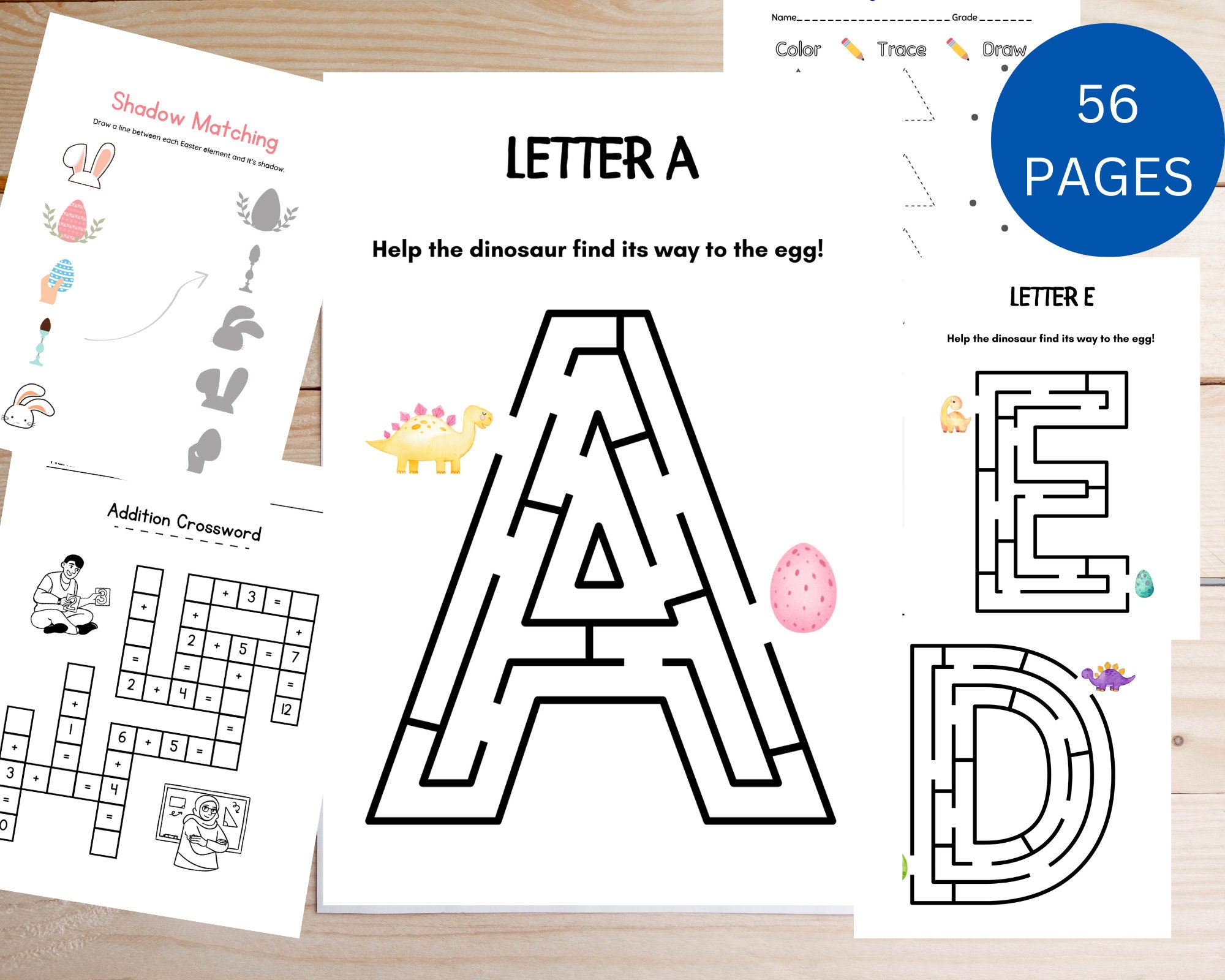 56 Digital Printable Kids Activities Home Learning Kids - Etsy