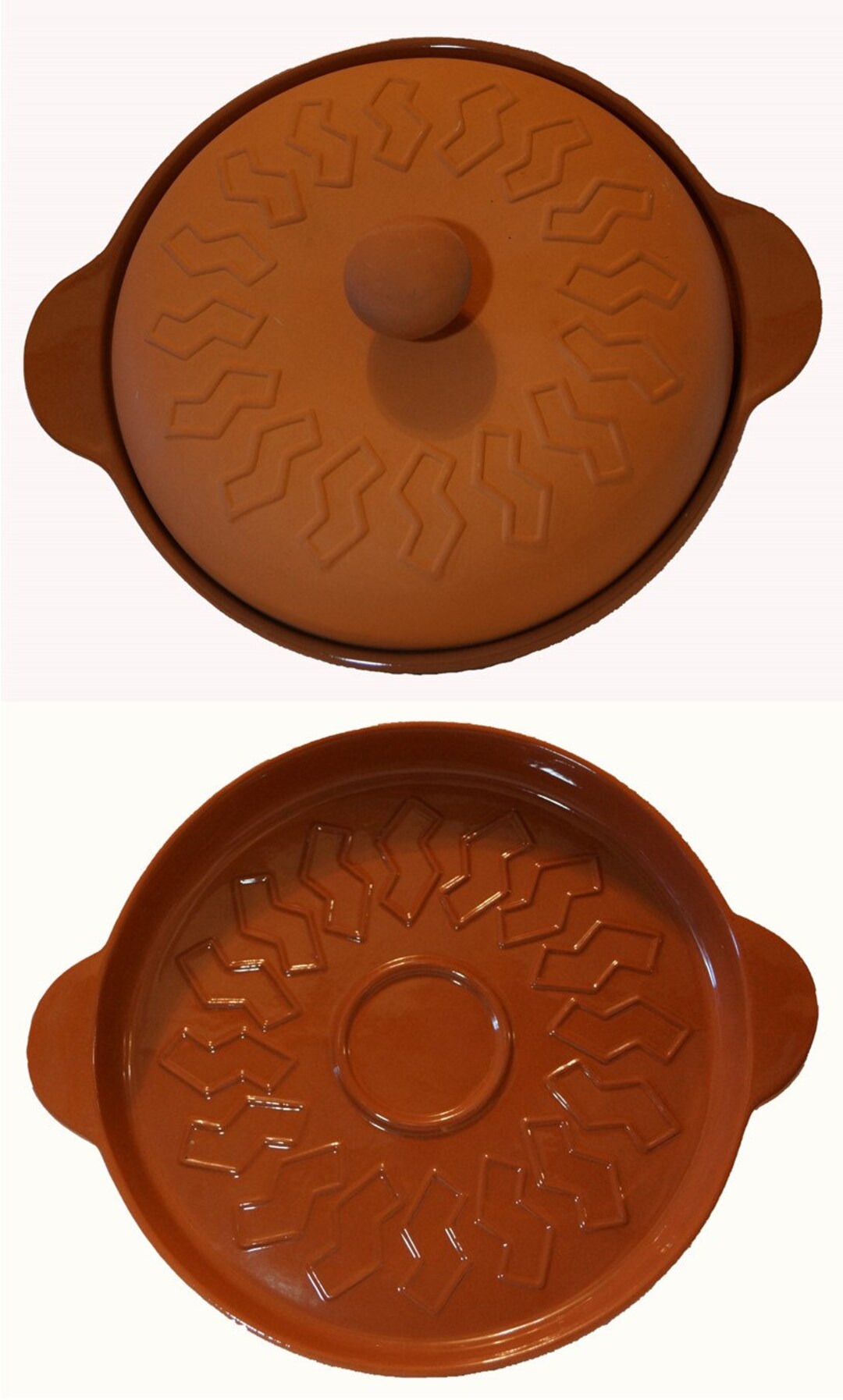 Vintage Terra Cotta Soft Tortilla Warmer W/lid & Tortilla Chip Serving ...