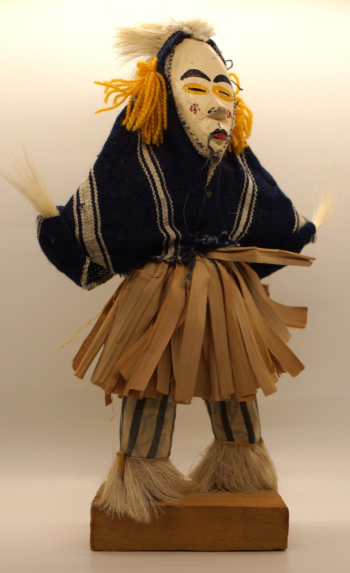 Vintage West African Masked Tribal Yacouba Dan Dance Figurine - Etsy