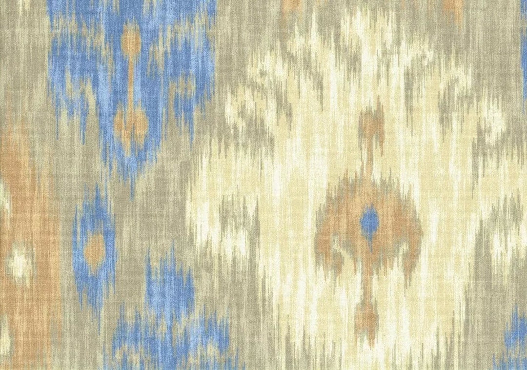 Home Accent Fabric Caravan Linen Cotton Duck Print Drapery Upholstery ...