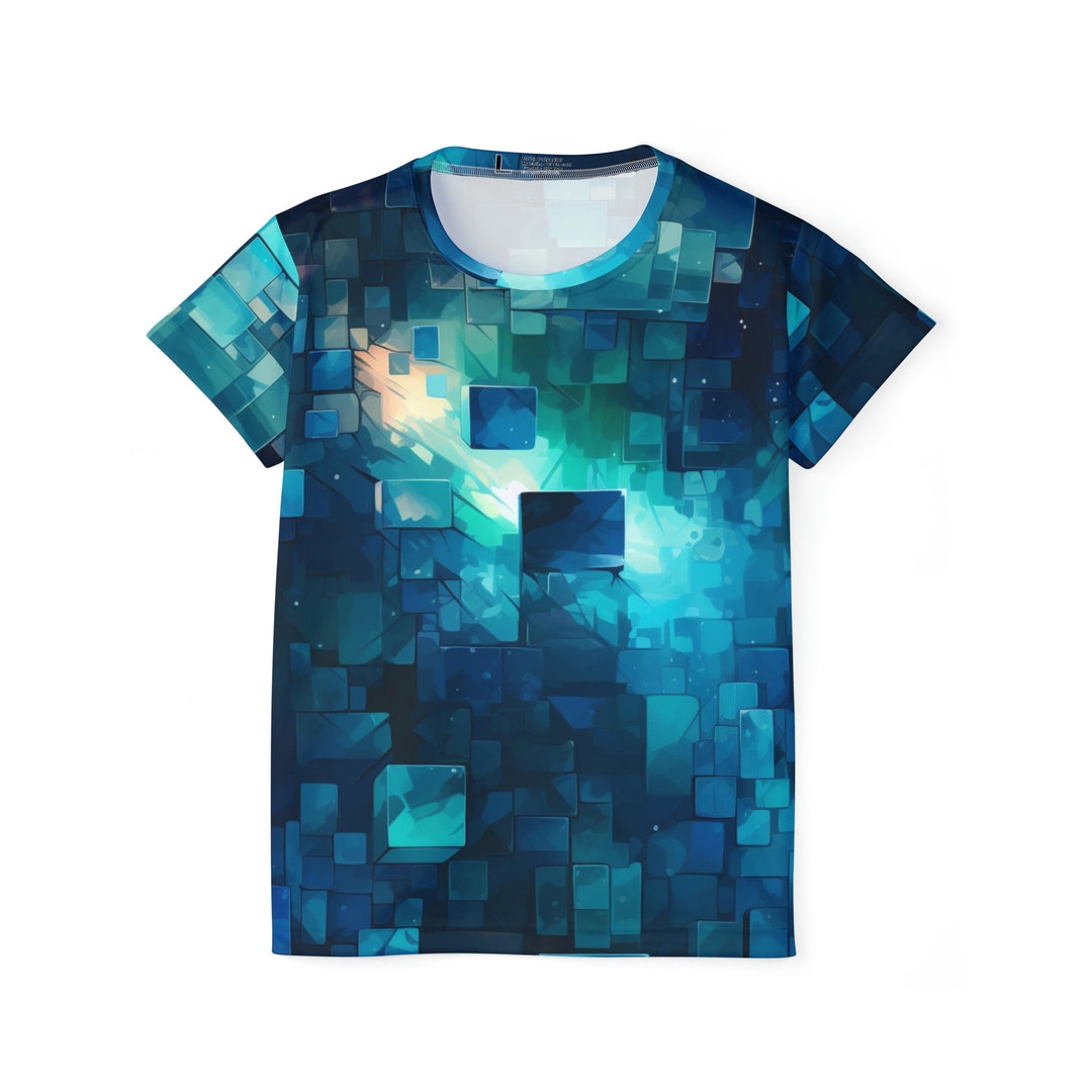 Pixel Blue Pixel Cube Background Sprite Animation in the - Etsy