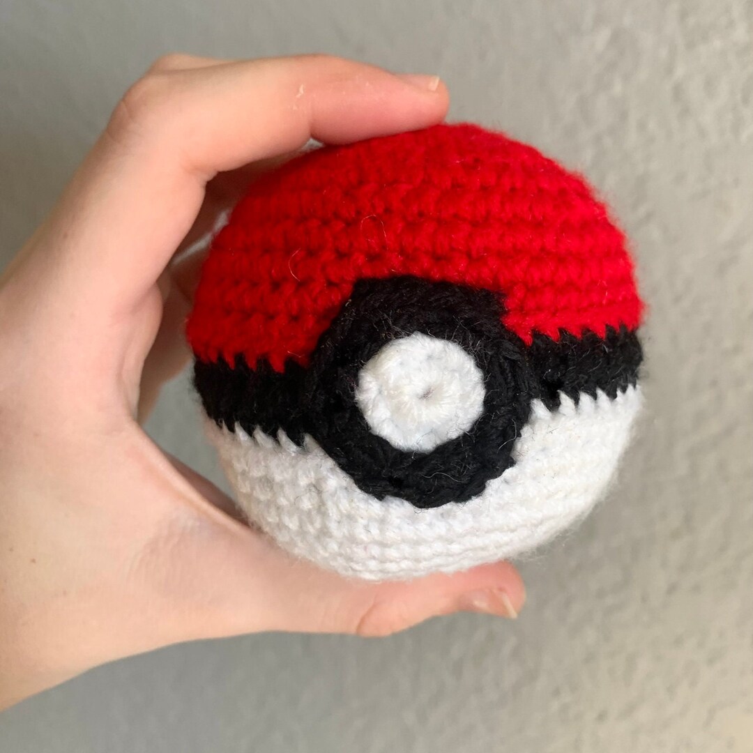 Crochet Pokeball Plush Amigurumi - Etsy