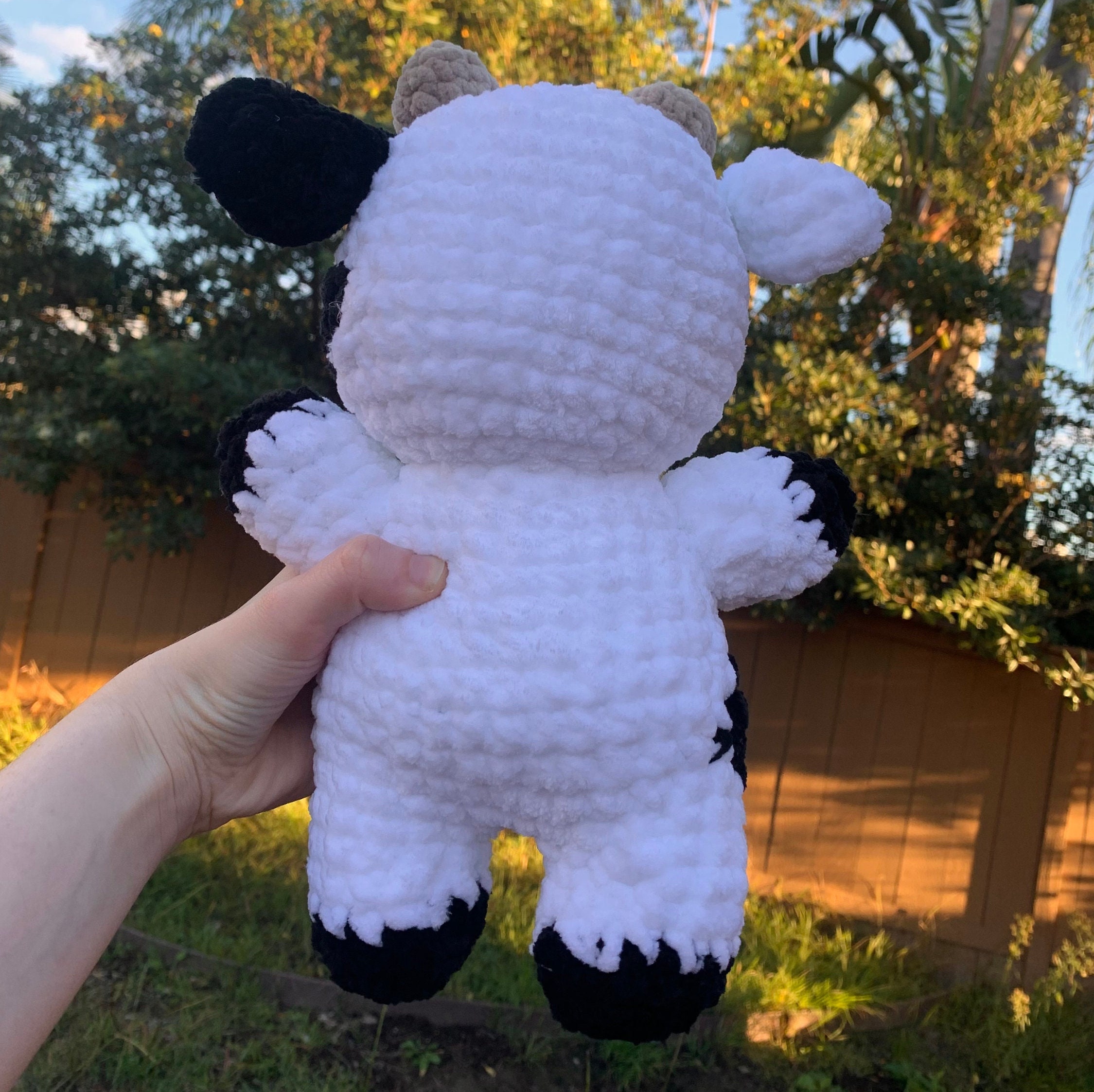 Crochet 12” Plush Stuffed Cow - Etsy